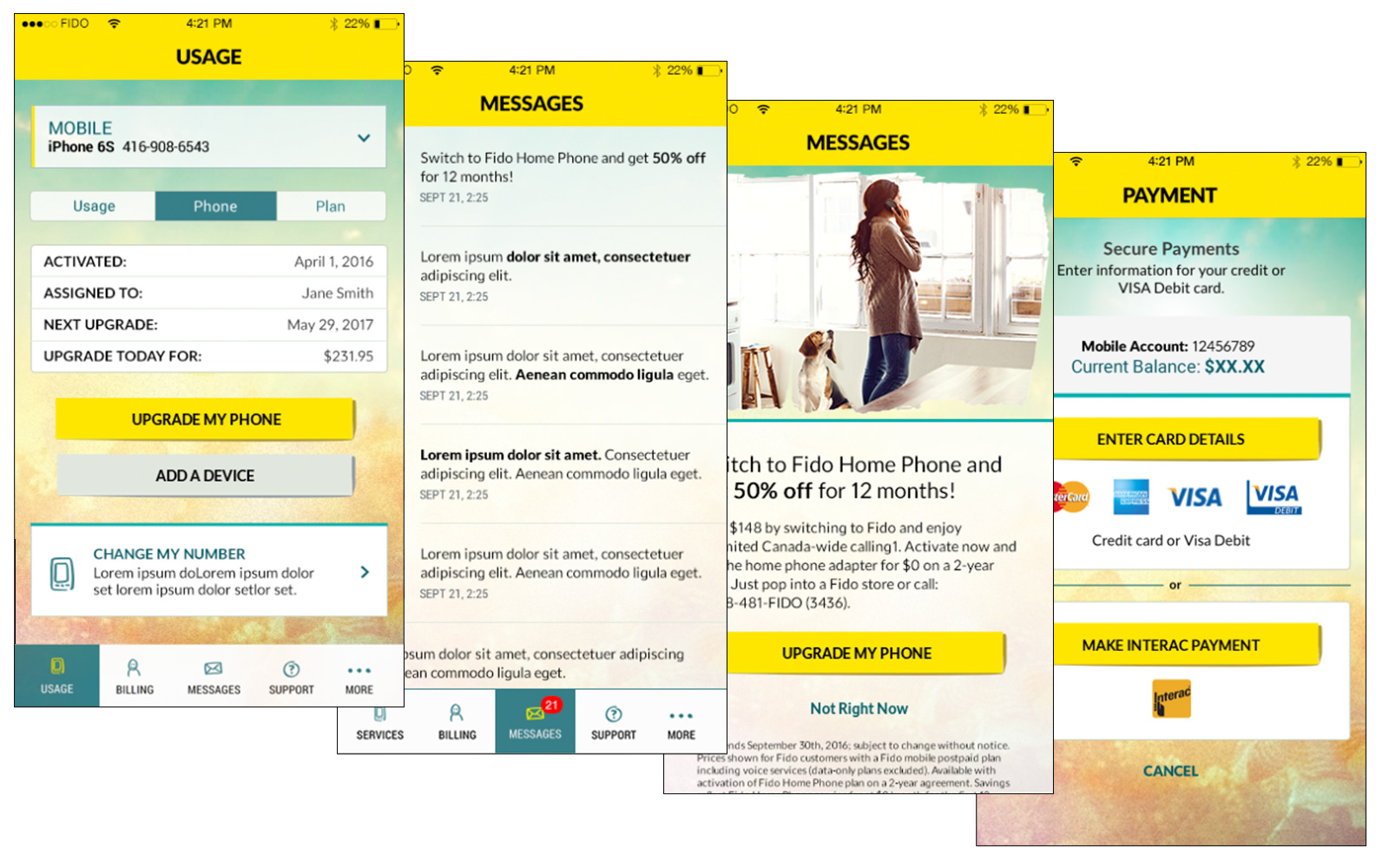 Fido My Account App | Andrew Wardle
