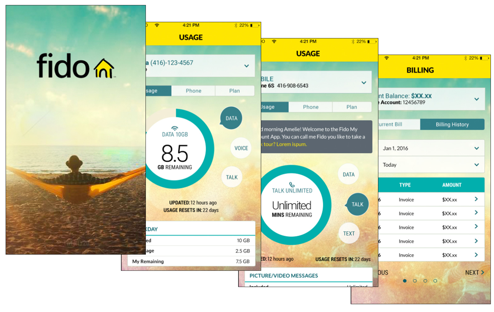 Fido My Account App | Andrew Wardle